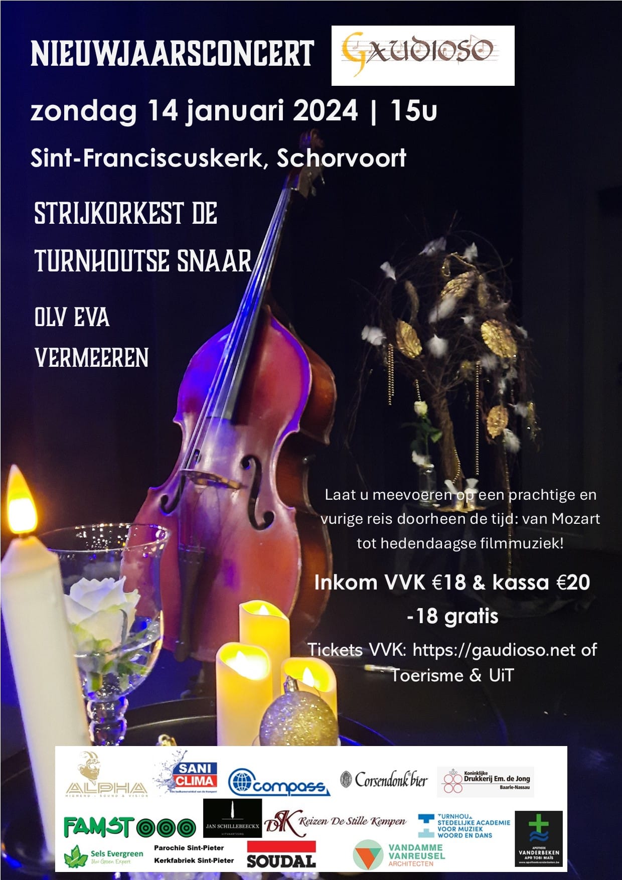 Kalender - Gaudioso - Een muzikaal en vrolijk geluid in Turnhout